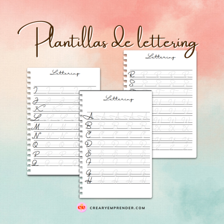 Hojas para practicar lettering – Crear y Emprender